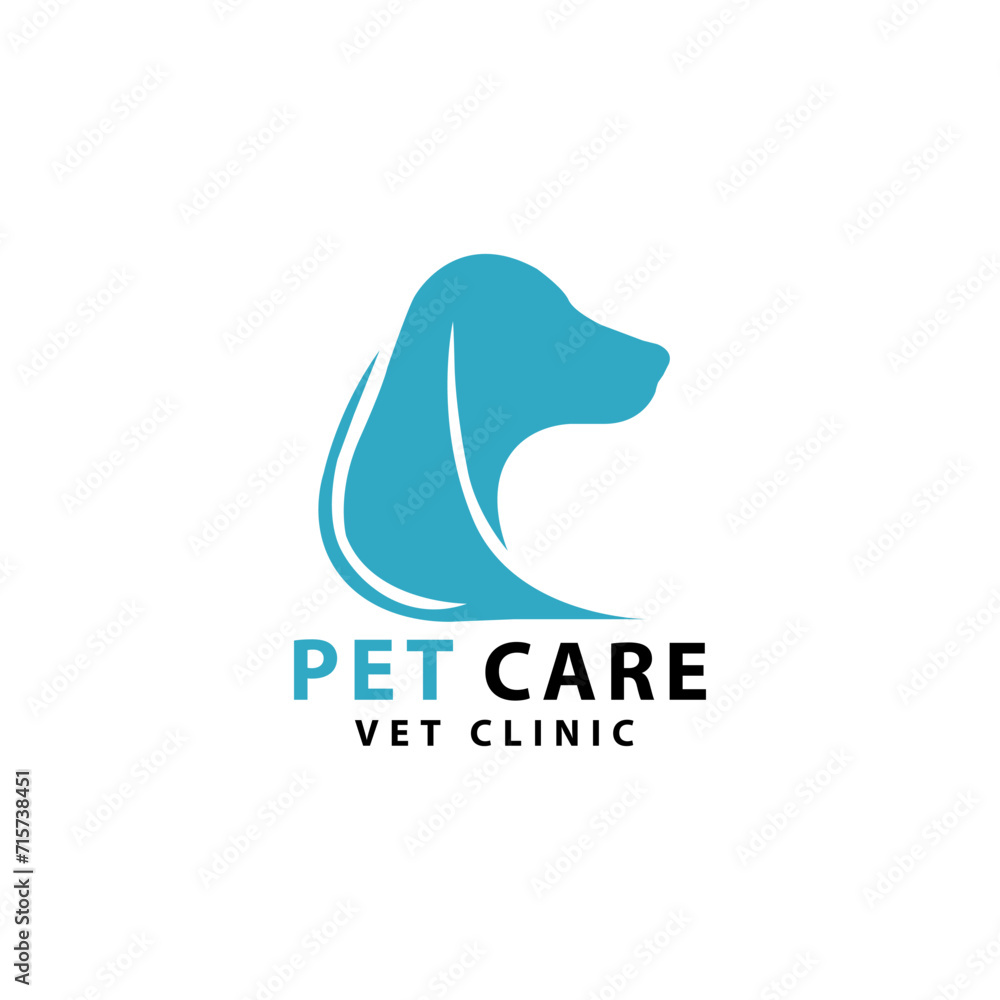 PET CARE logo design template vector. PET CARE Business abstract ...