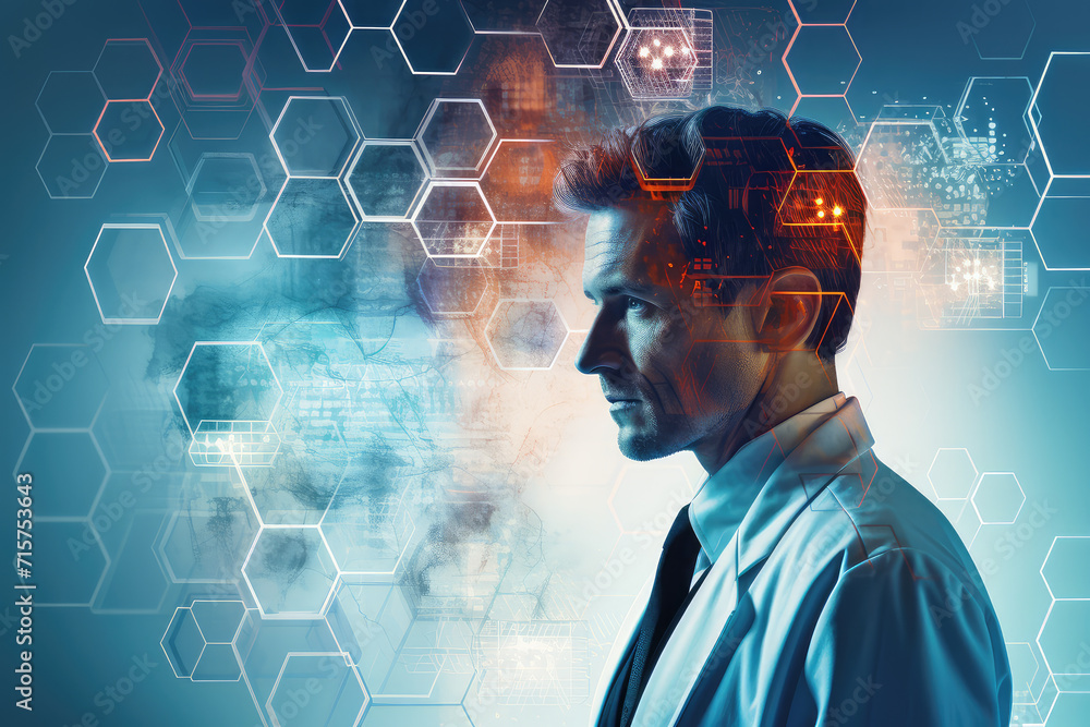 This hexagonal mosaic artfully depicts the evolving trends in medical ...