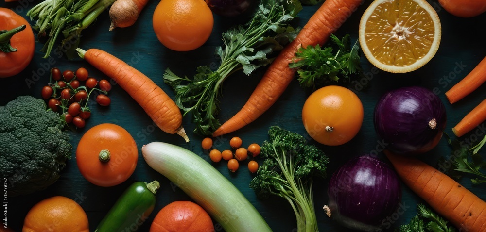 a table topped with lots of different types of fruits and vegetables ...