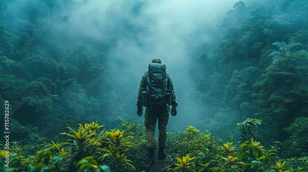 Vigilant Wildlife Ranger on Patrol: Guarding Endangered Species in a ...