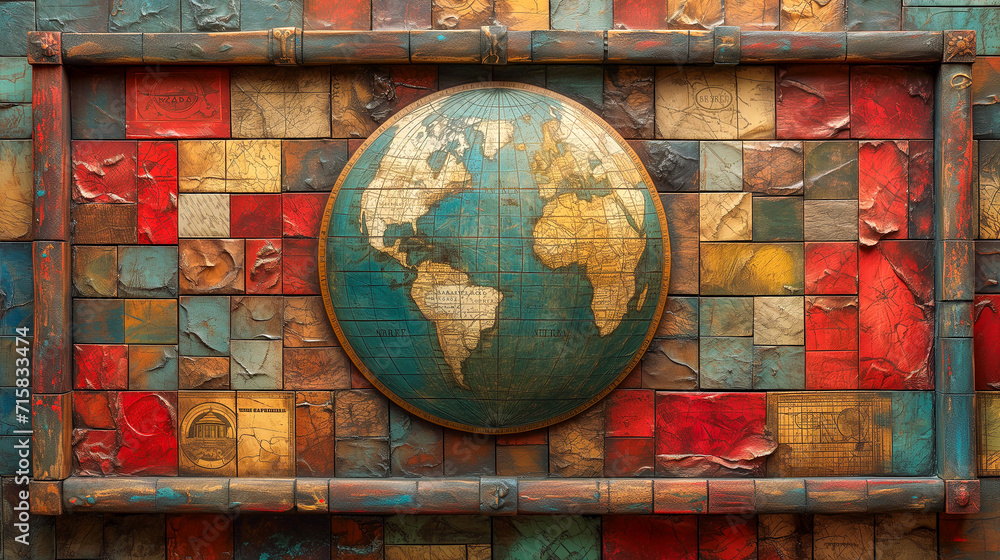 Ancient World Map in the Style of Leonardo da Vinci, ai generated Stock ...