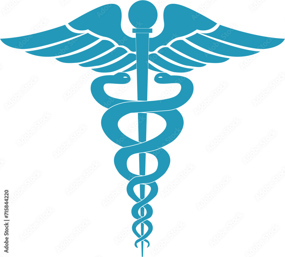 Poster Medical sign, Medical symbol, Medical Snake Caduceus Logo ...