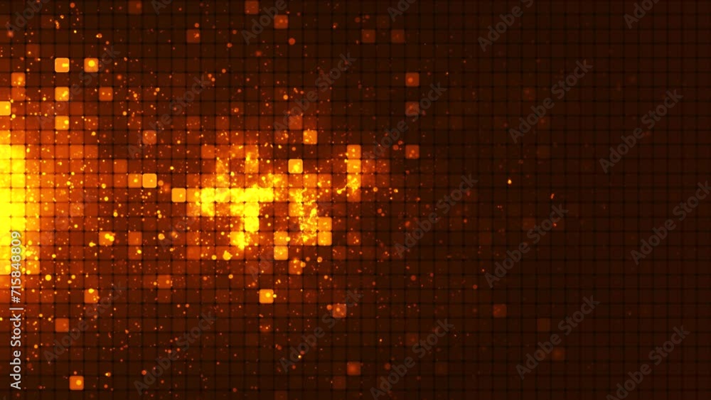 An animated background of rows of squares changing color and moving ...