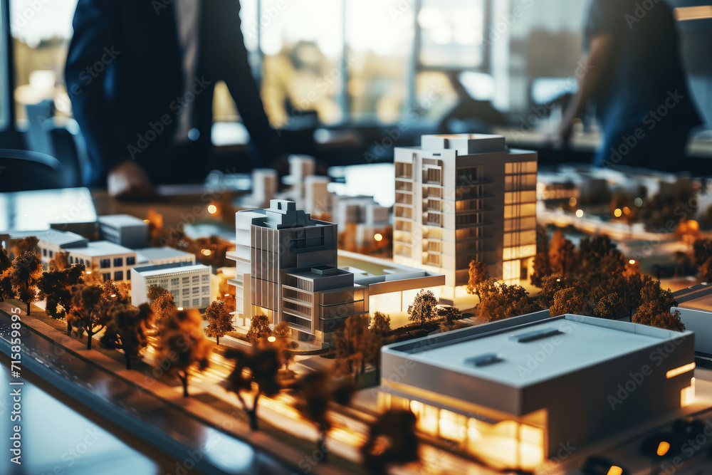 real estate business, housing development and urban planning. buildings ...
