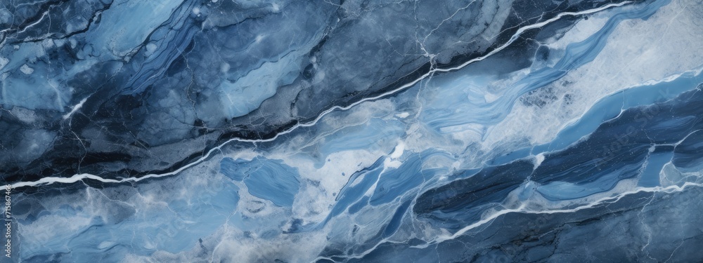 Luxury blue marble background. Modern banner. Real natural blue marble ...