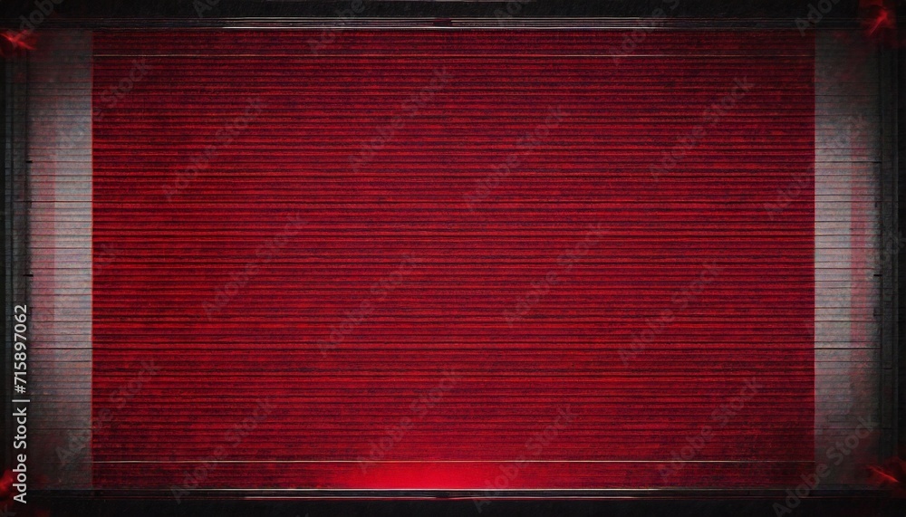 retro cctv or vhs video white noise background texture with red ...