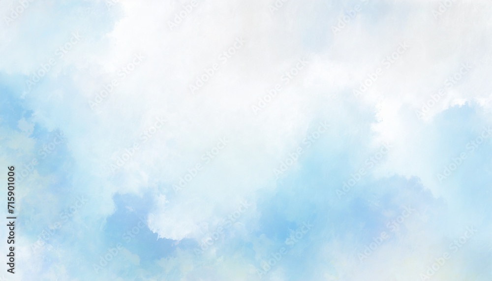 watercolor background in blue and white colors soft pastel color splash ...