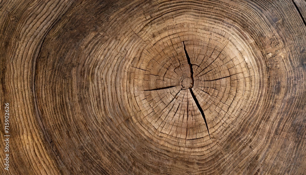 old wooden oak tree cut surface texture pattern of cross section log of ...