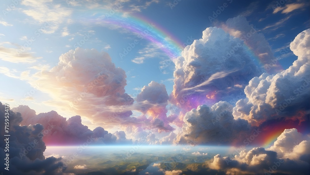 generate an unreal engine render 3d 16k background of the heavens with ...
