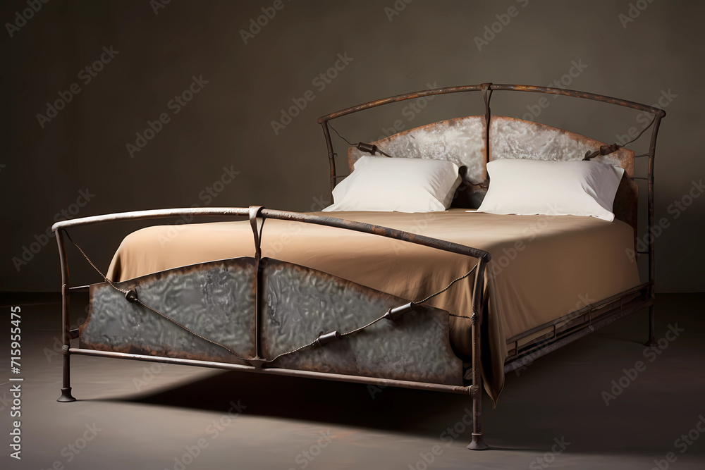 Rustic Iron Bed - United States - Beds with frames made from rustic ...