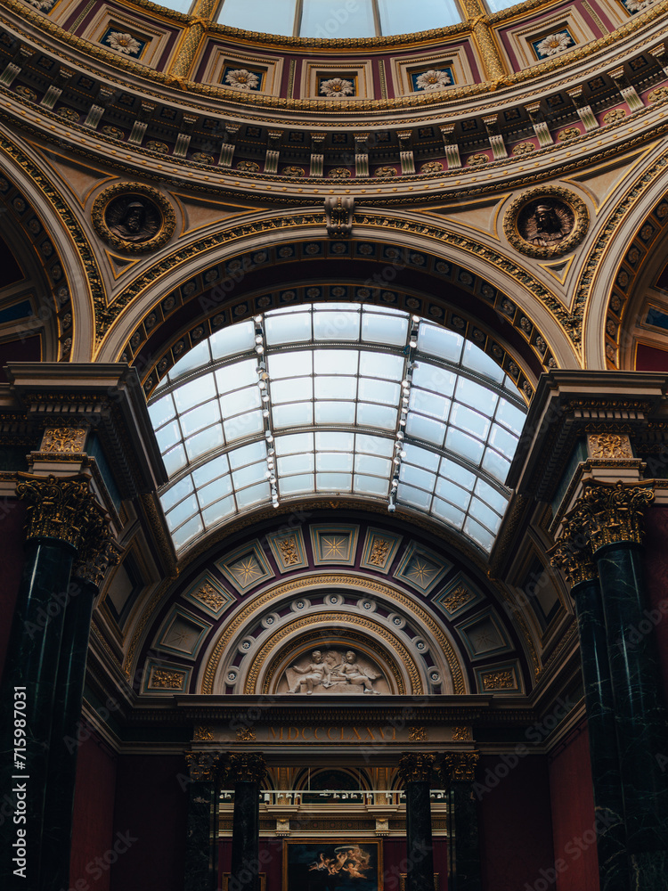 National Gallery London ceiling interior dome architecture decorative ...