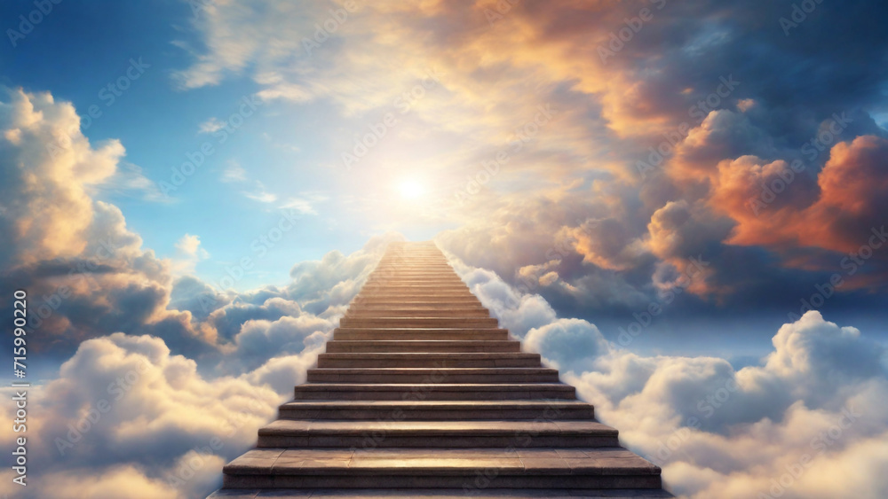 stairway to heaven, steps going Up To Heaven Sky Toward The Light ...