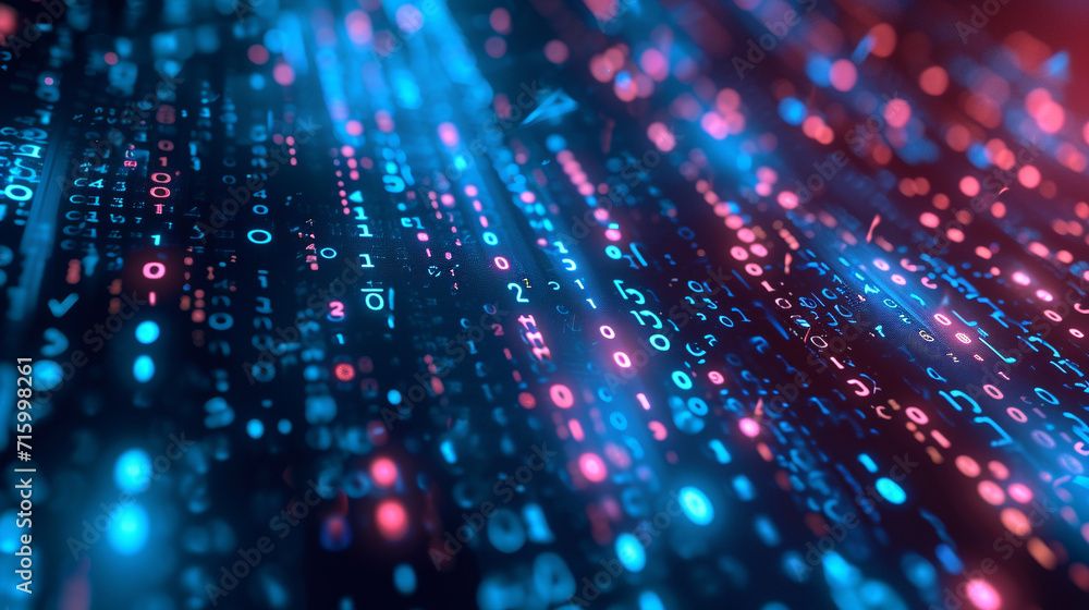 A visually striking digital technology background, showcasing an ...