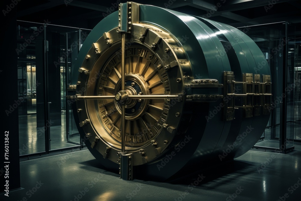 A magnificent steel structure stands proudly, housing a mechanical ...