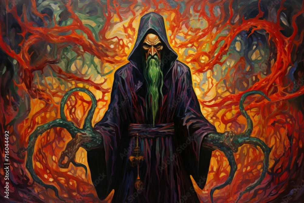 A brooding and mysterious warlock, bound to a powerful otherworldly ...