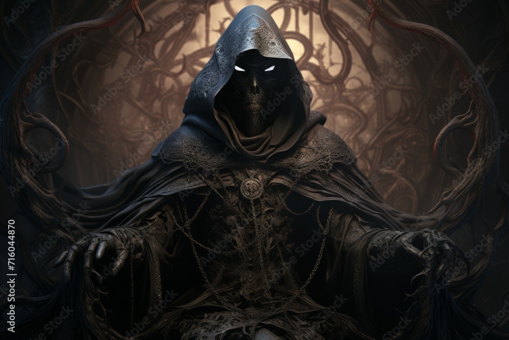 A brooding and mysterious warlock, bound to a powerful otherworldly ...