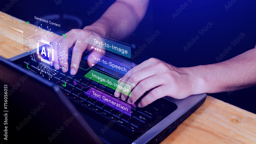 Ai tech, using virtual graphic Global Internet connect Chatgpt Chat ...