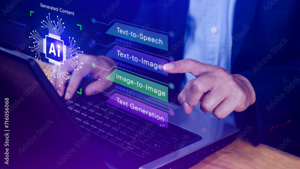 Ai tech, using virtual graphic Global Internet connect Chatgpt Chat ...