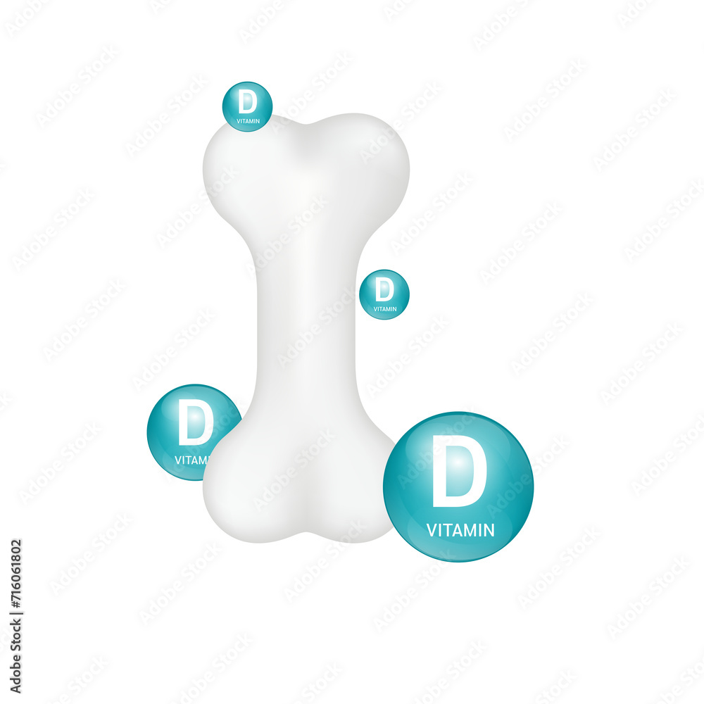 Vitamin D circle ball green on cut out PNG help strengthen bone ...