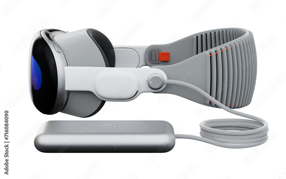 Apple Vision Pro VR Headset side view - isolated transparent PNG Stock ...