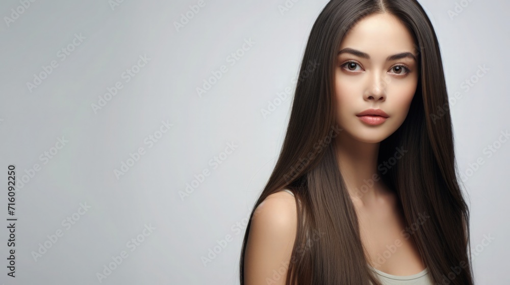 Beautiful Asian Mixed Racial Multi Ethnic Woman Portrait Studio Photo ...