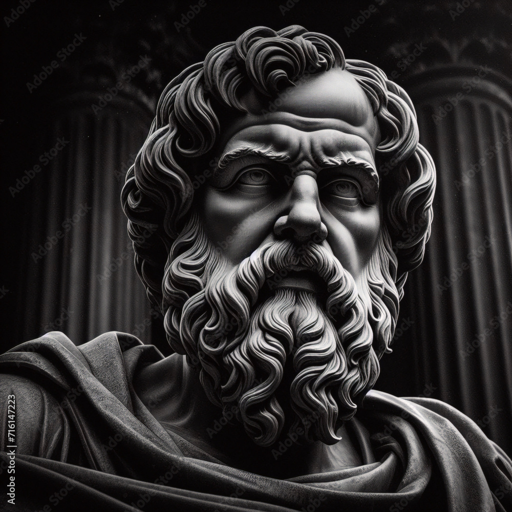 Socrates, Greek philosopher from Athens, founder of Western philosophy ...