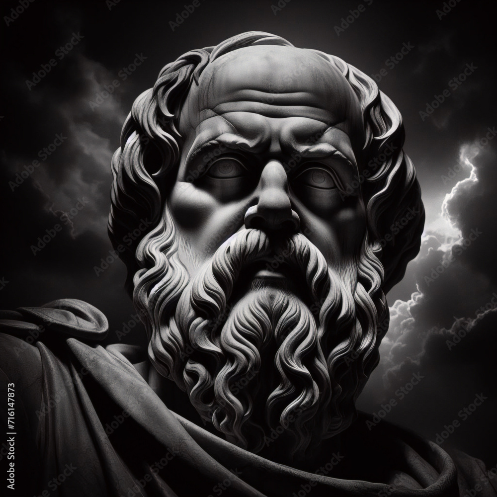 Socrates, Greek philosopher from Athens, founder of Western philosophy ...