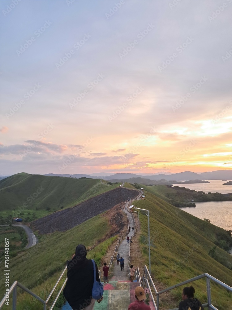 Tungku Wiri Hill (Teletubbies Hill) is located in Doyo Lama Village ...