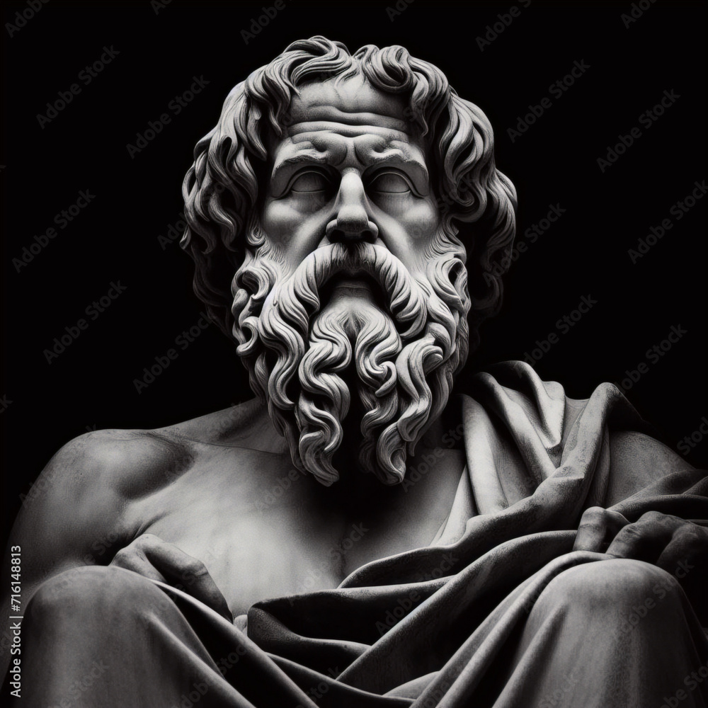 Socrates, Greek philosopher from Athens, founder of Western philosophy ...