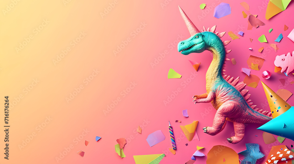 Transporting us to a whimsical world of imagination, this pink dinosaur ...