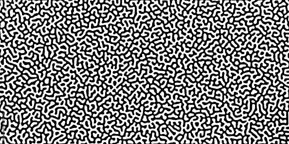 Turing reaction diffusion monochrome seamless pattern with chaotic ...