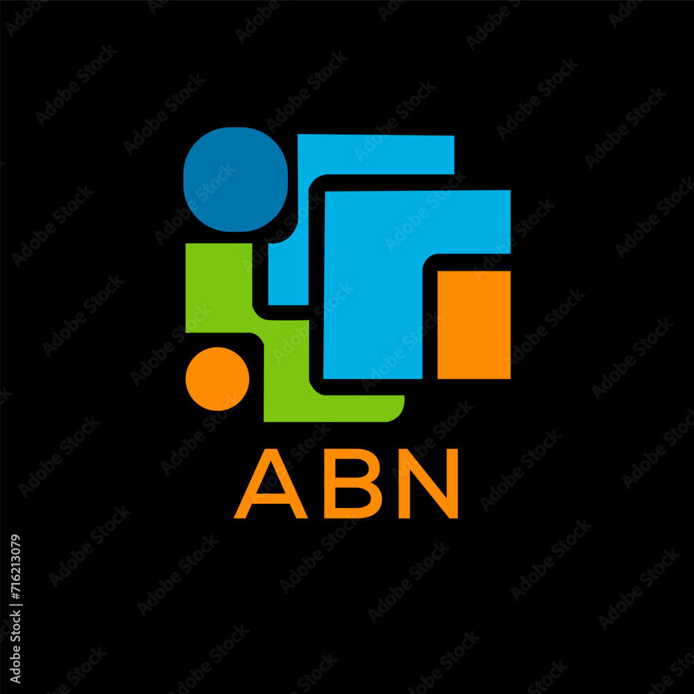 ABN Letter logo design template vector. ABN Business abstract ...