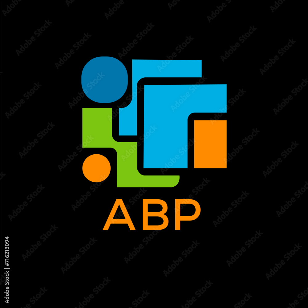 ABP Letter logo design template vector. ABP Business abstract ...