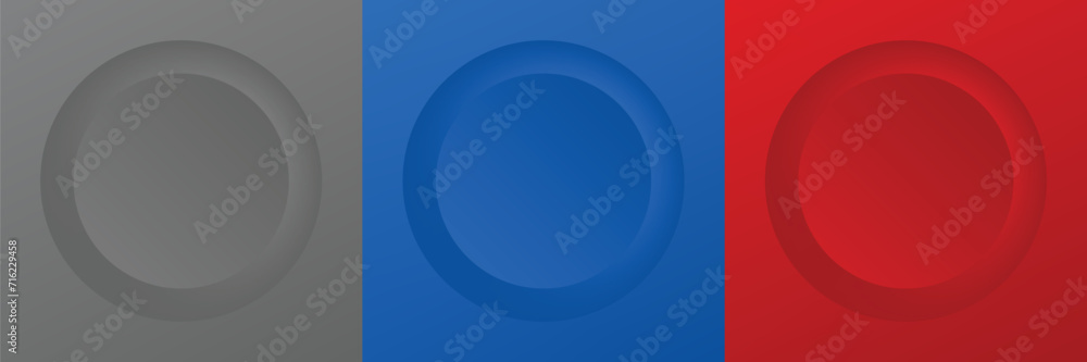 Set of abstract 3d beige, different color circle frame design for ...