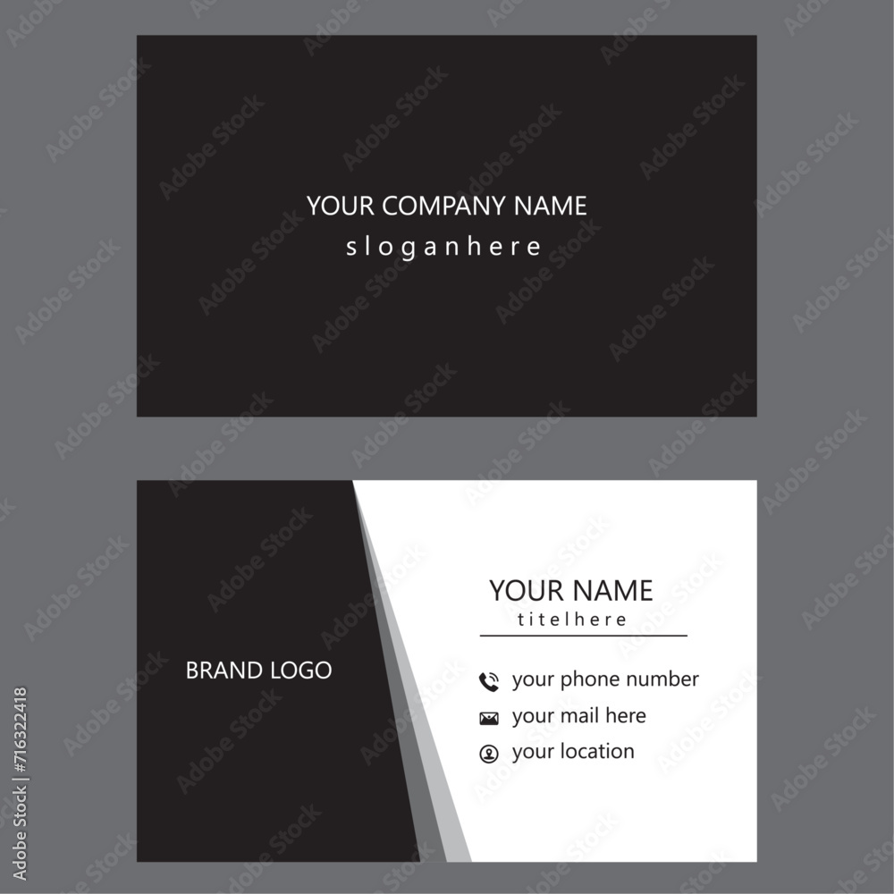 New, typography, standard, minimal, clean, abstract , visiting card ...