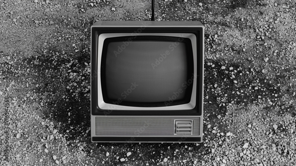 Analog Static Noise Texture. Vintage Switch Off, Turn Off Television ...