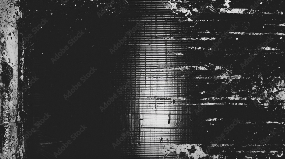 Overlay Or Screen Mode Vhs Tv Noise Texture. Static Black And White ...