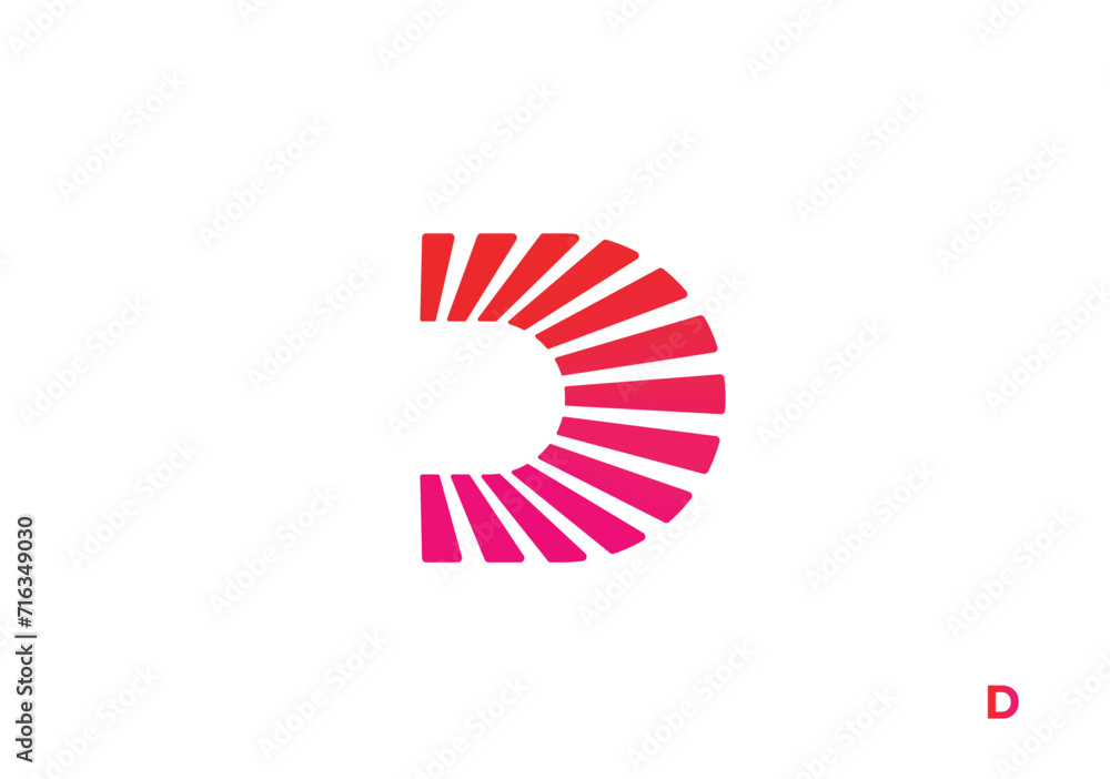 D style logo , Vector Logo Letter D letter concept technology logo ...