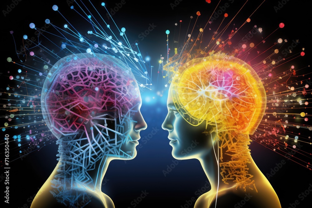 Human Mind Brain neurons Neuroplasticity transmit signals via axons ...