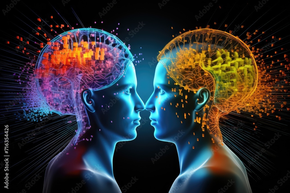energy of fractal realms, colorful brain activity, neuron network ... energy of fractal realms, colorful brain activity, neuron network ...