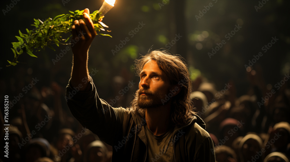 person in the forest, Standing Together for Environmental Preservation ...