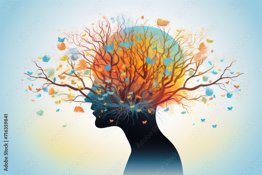 Brain puzzle, jigsaw, mind game receptor plasticity. Brainwave ballet ...