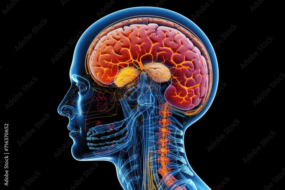 Brain skull areas, axon connections, radiant mind. Cognitive strategies ...