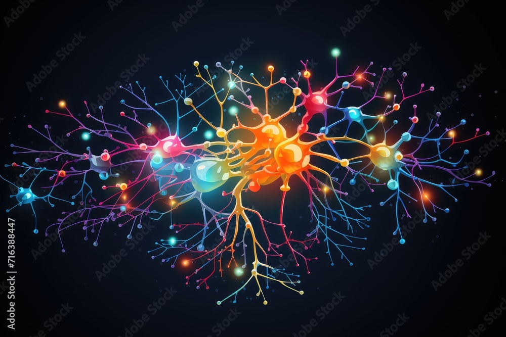 Nerve cell Neuronal structures. Brain cell Axonal arborization ...
