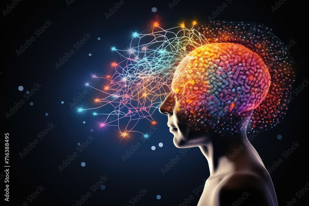 Nerve cell Neuronal structures. Brain cell Axonal arborization ...