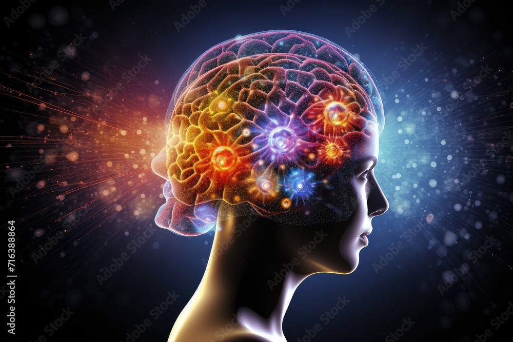 Nerve cell Neuronal structures. Brain cell Axonal arborization ...