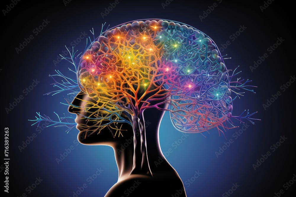 Nerve cell Neuronal structures. Brain cell Axonal arborization ...
