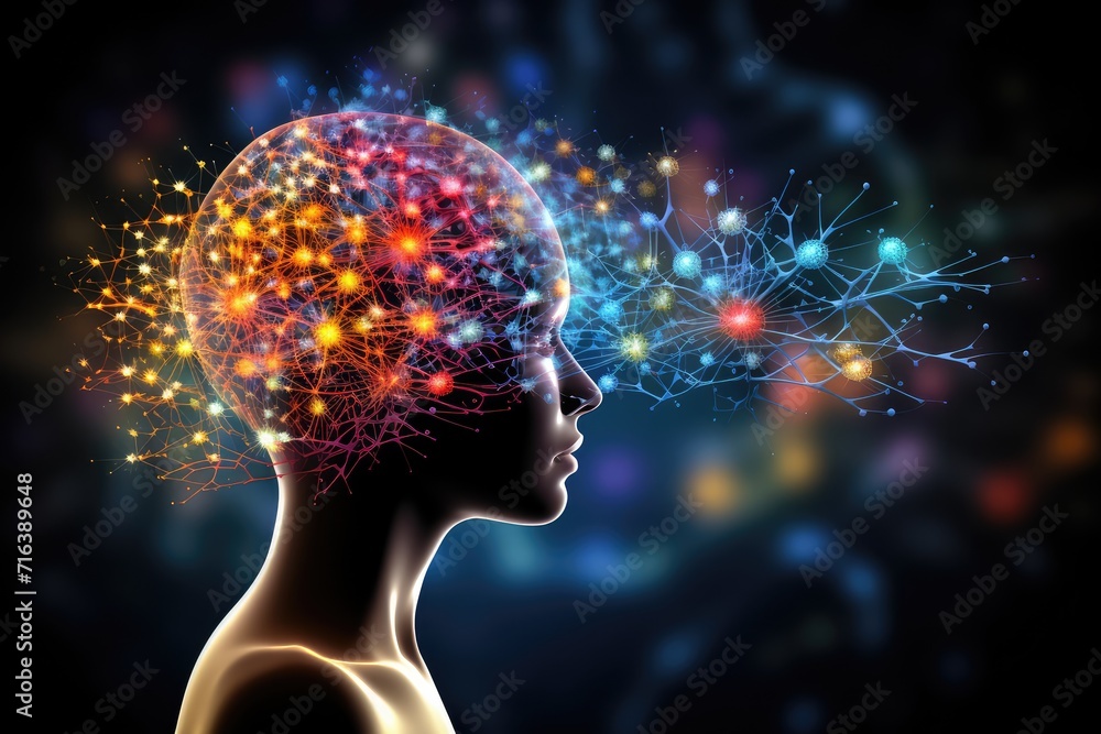 Nerve cell Neuronal structures. Brain cell Axonal arborization ...