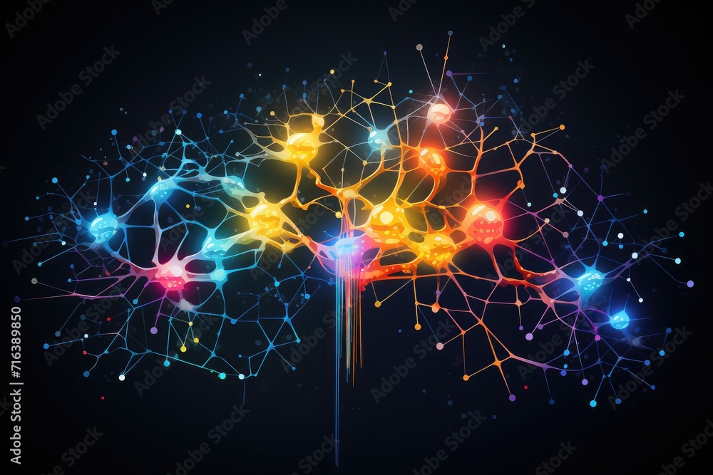 Brain Axon Neuronal Network, Metacognition amid neural symphony ...