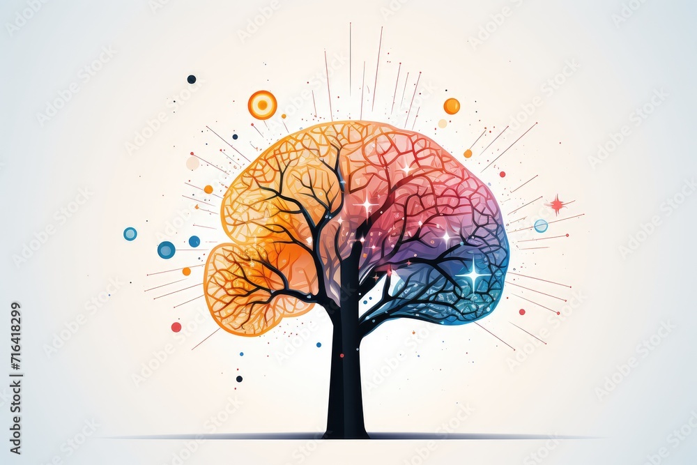 Brain nexus nervous system, epitomizes mindful resilience. Cognitive ...